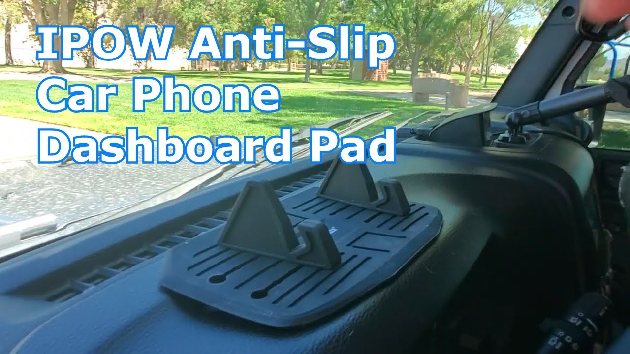 Anti-Slip Silicone Car Phone Dashboard Pad Mat - YouTube