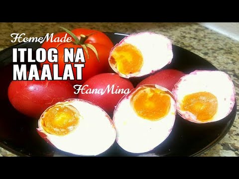 HOMEMADE ITLOG NA MAALAT l Easy Way to Make Salted Eggs l Brine Method ...