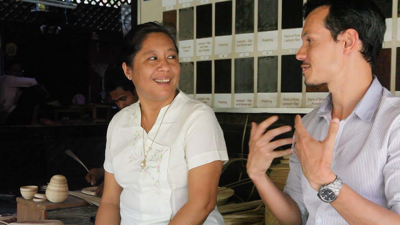 Burmese lacquerware production at Bagan House Lacquerware - New Bagan ...