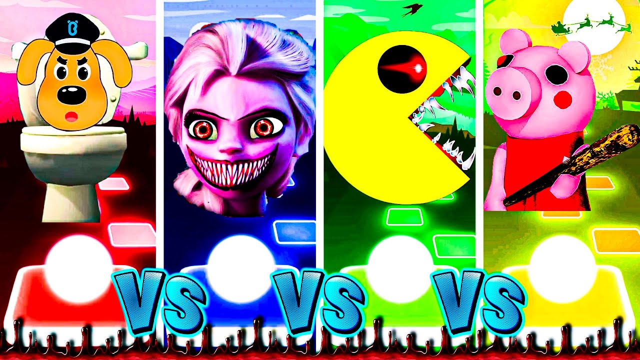 Sheriff Labrador - Skibidi Toilet Meme Song Vs Elsa Exe Vs Pacman Exe ...