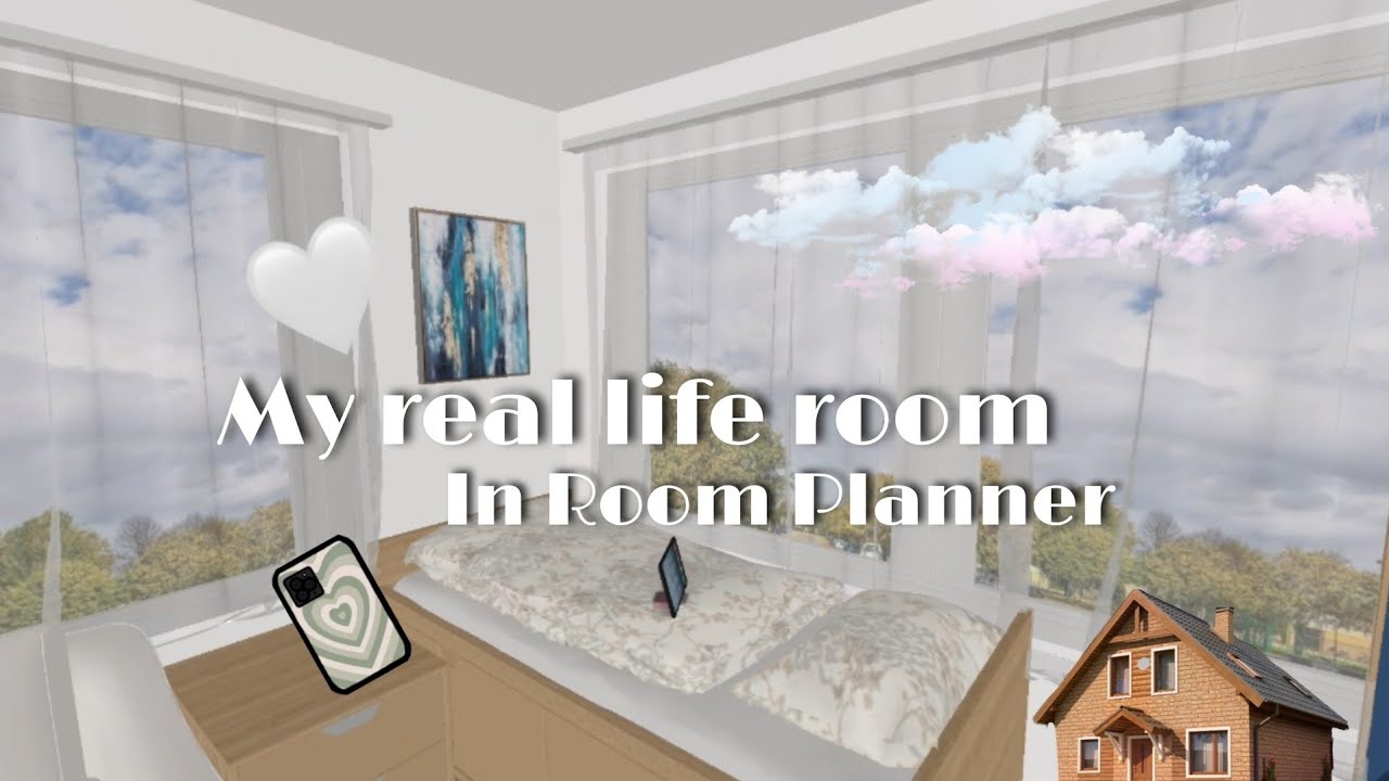 My REAL LIFE room in Room Planner👍🏻😁 - YouTube