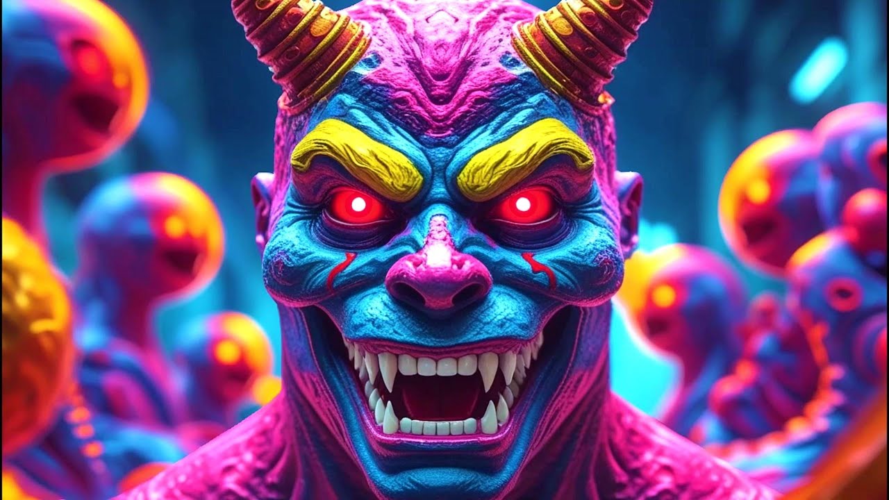 Psychedelic Devil Trance - Monster Visuals | #ghost #psytrance # ...