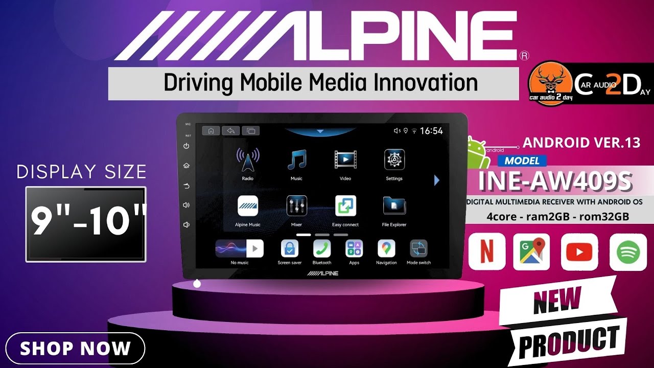 มาเเล้ว! ALPINE-INE-AW409S จอแอนดรอยด์จากฝั่งญี่ปุ่นแท้ งานดีเน้นคุณภาพ ...