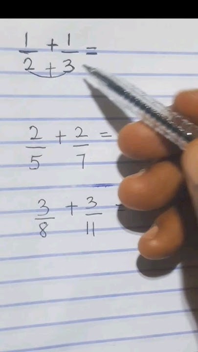 Addition Of Fractions Shortcut Trick Maths Shorts Short Shortsfeed Additiontricks