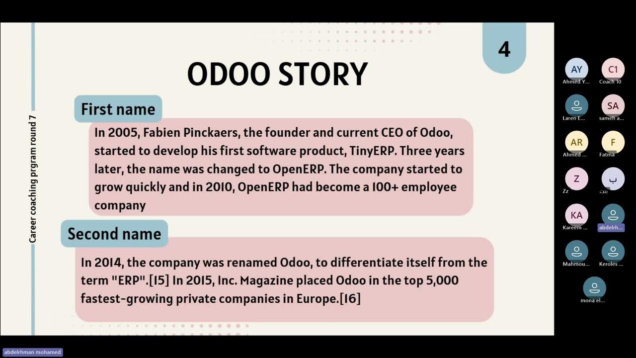 Introduction to Odoo l المحاضرة التعريفيه عن اودو - YouTube