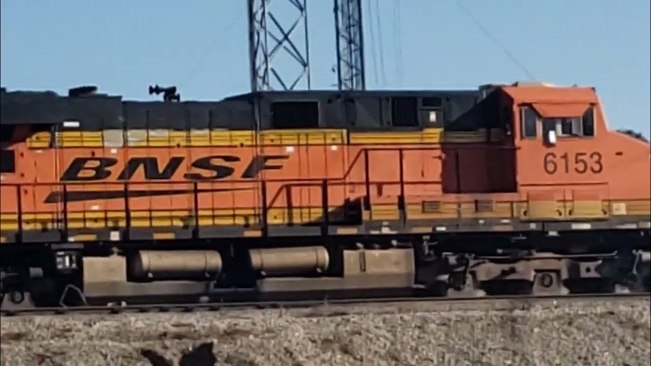 BNSF 6308 & 6153 Freight Train - YouTube