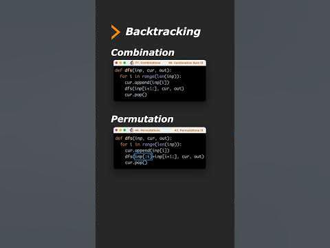 Backtracking - Combination, Permutation - YouTube