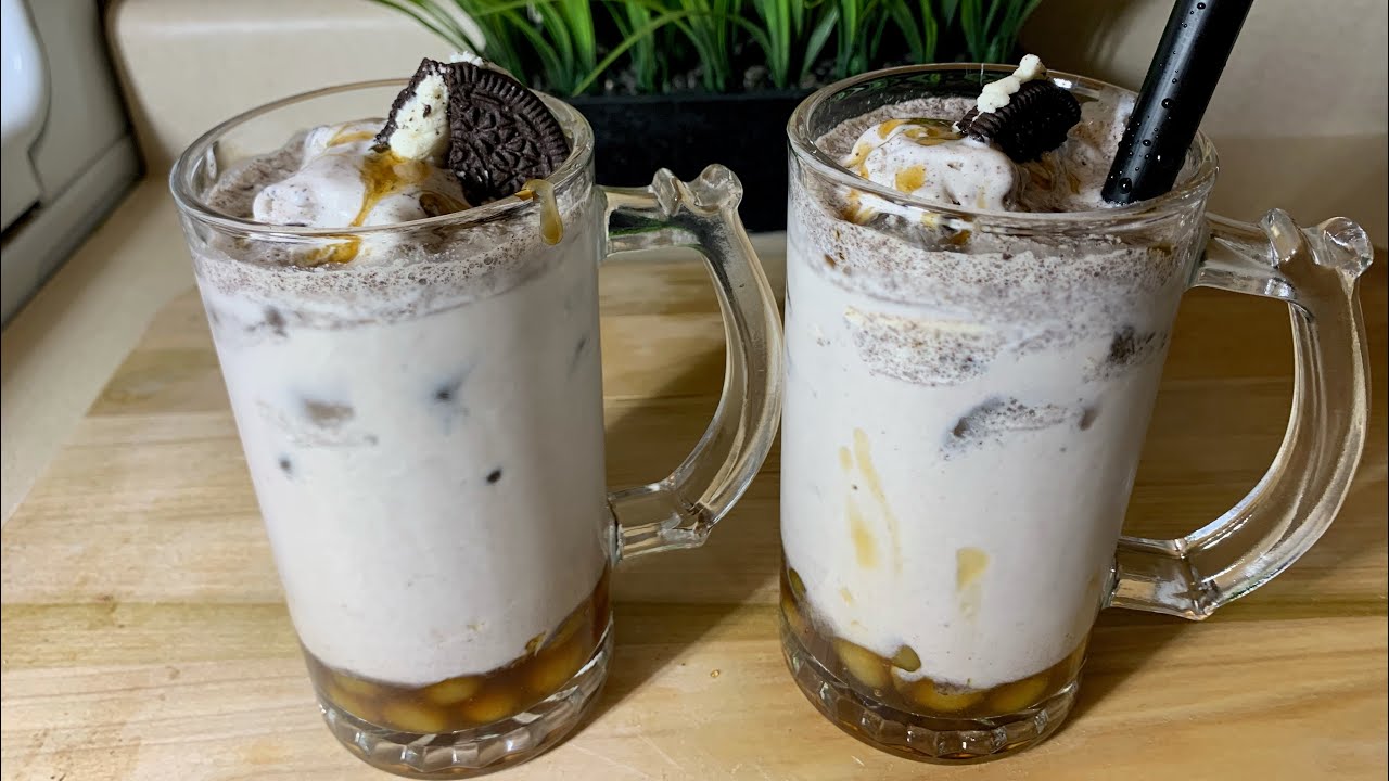 Delicious Homemade Oreo Boba Tea - YouTube