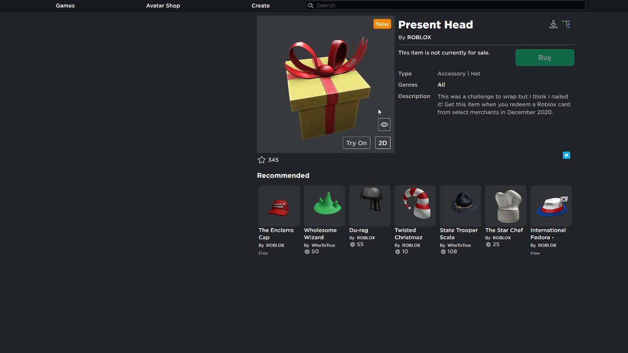 Holiday Seal Head & Present Head | Roblox - YouTube