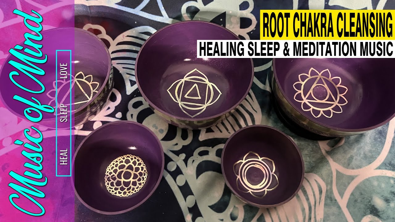 Root Chakra Singing Bowls & Water Healing Sleep & Meditation Music ...