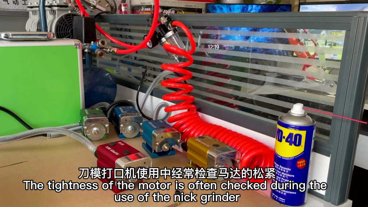 Pneumatic nick grinder die making nick grinder diemaker - YouTube