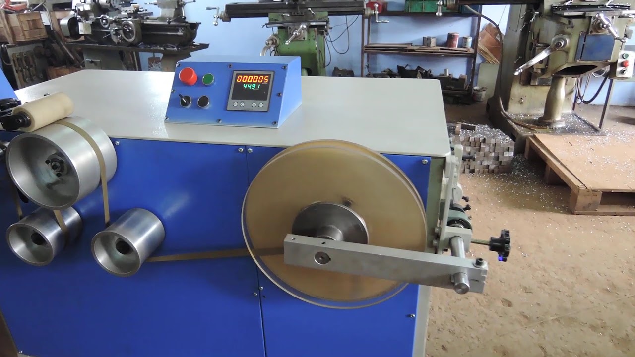 Roll Winding Machine 006 - YouTube