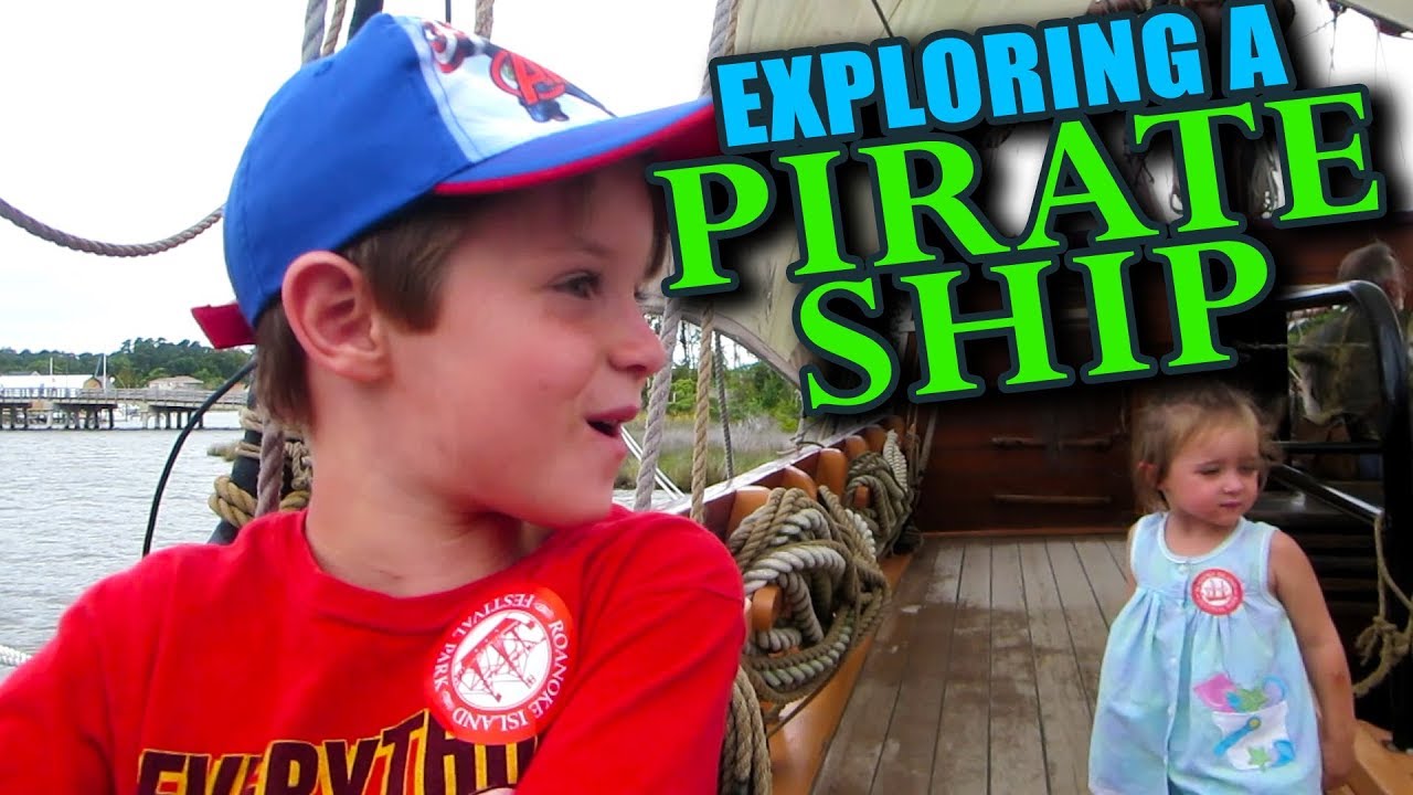 KIDS EXPLORE PIRATE SHIP! - YouTube