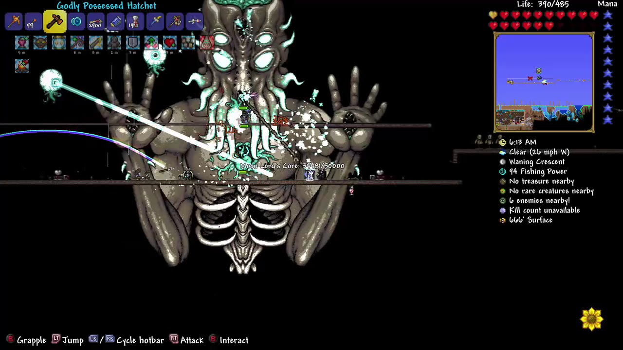 Specific Highlight - Terraria - Moonlord Fight - YouTube