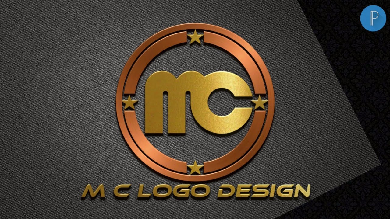 M C Professional logo design | Pixellab Logo Design Tutorial - YouTube