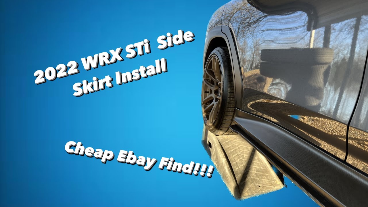 2022 Subaru WRX - STi Side Skirt Install - YouTube
