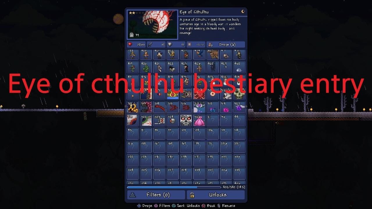 Eye of cthulhu bestiary entry - YouTube