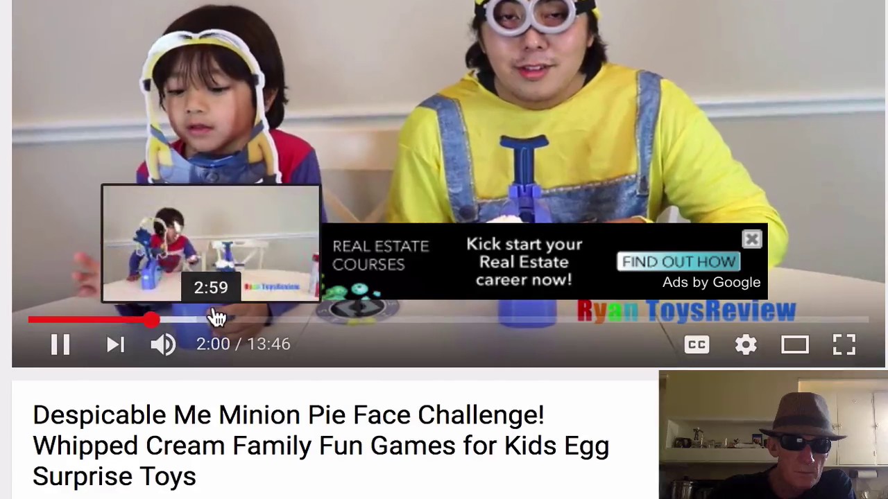 Despicable Me Minion Pie Face Challenge! Whipped Cream Family Fun Games ...