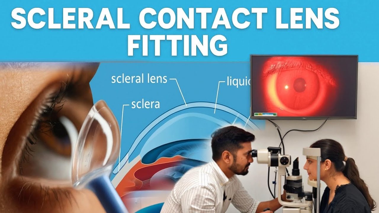 Scleral contact lens fitting ll Insertion and removal of Scleral lens ...