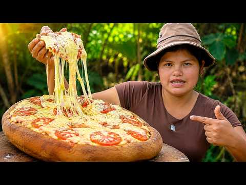 Preparamos un enorme pan casero relleno de queso y tomate - NATHALIA