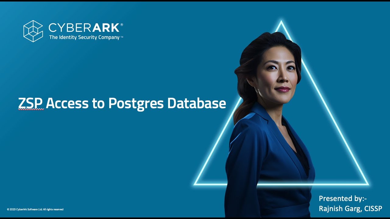 Lab 3.2: Zero Standing Privileges (ZSP) Access to PostgresDB - YouTube