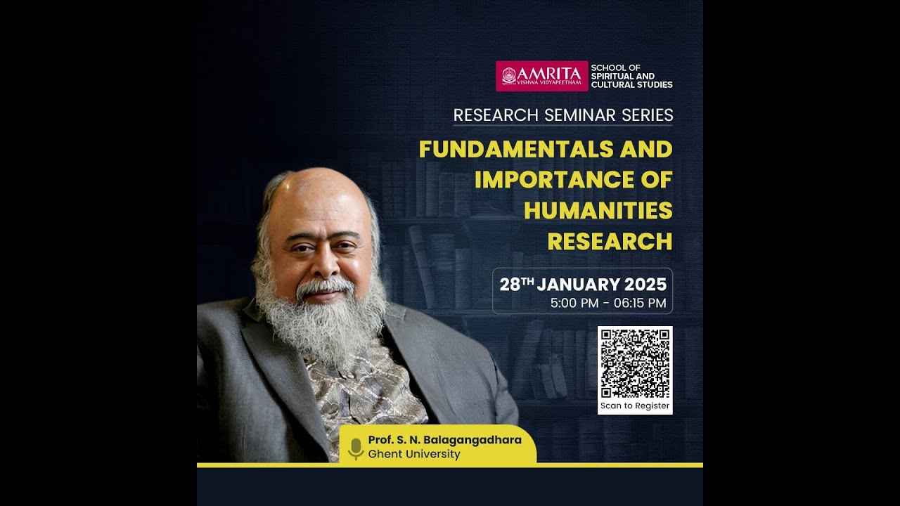 Fundamentals and Importance of Humanities Research - By Prof. S N ...