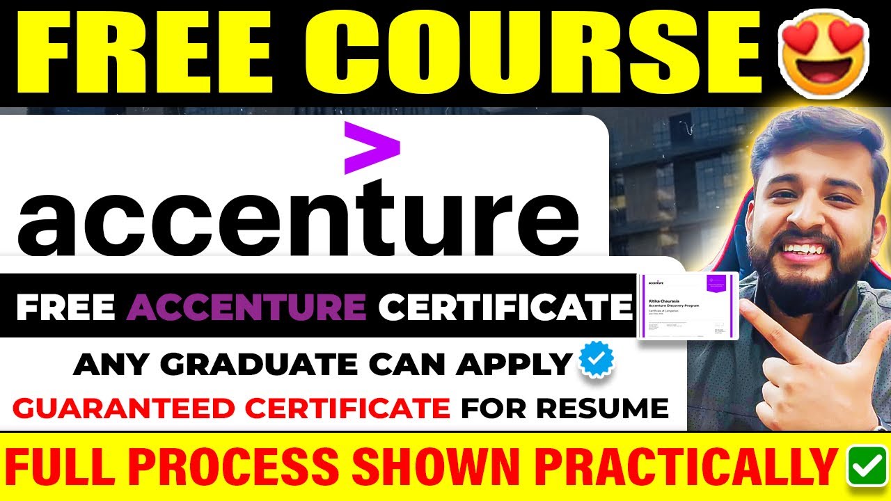 🔴ACCENTURE COURSE FOR EVERY FRESHER AND COLLEGE STUDENT | 100% FREE ...