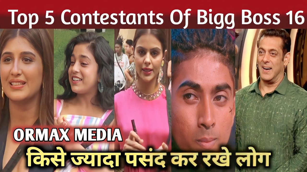 Bigg Boss 16 Live: Today Full Episode || Top 5 Contestants Of Bigg Boss ...