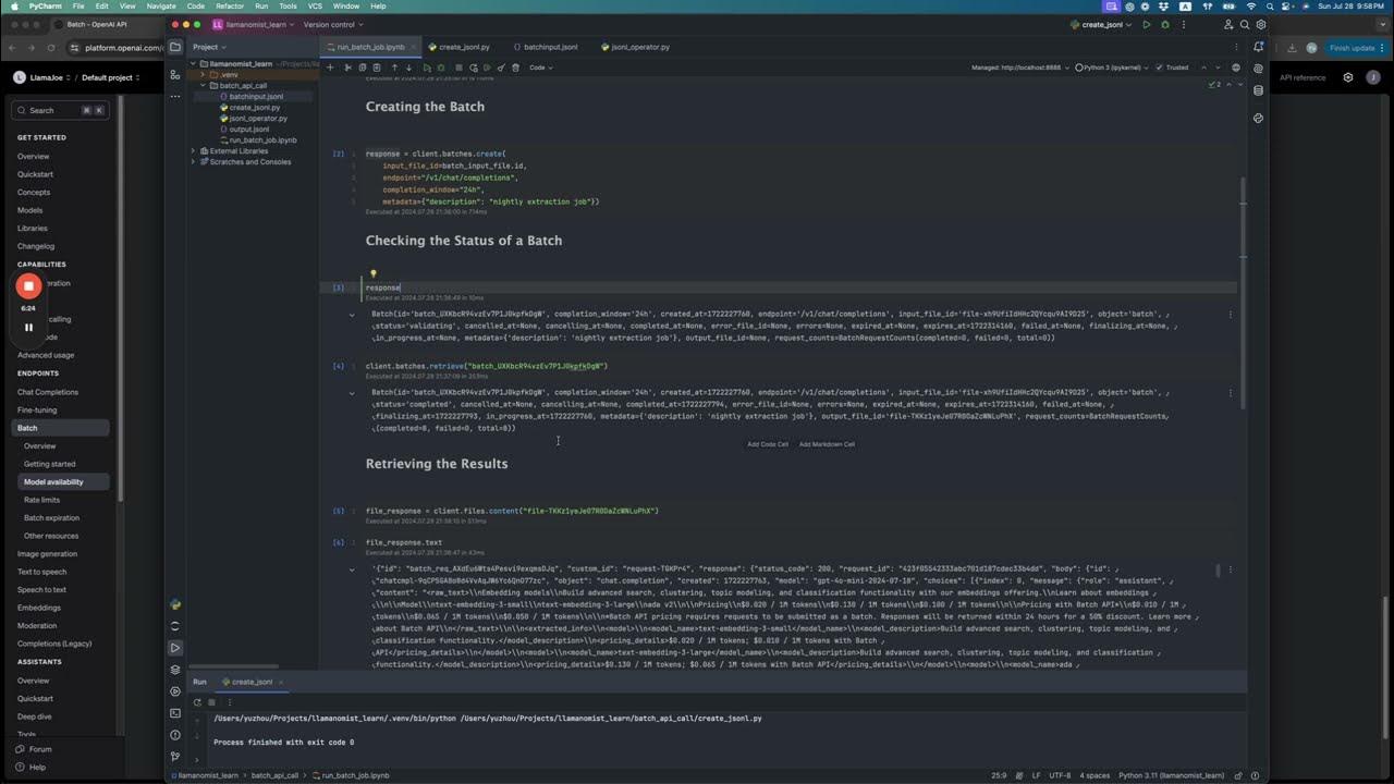Using Batch API from OpenAI - YouTube