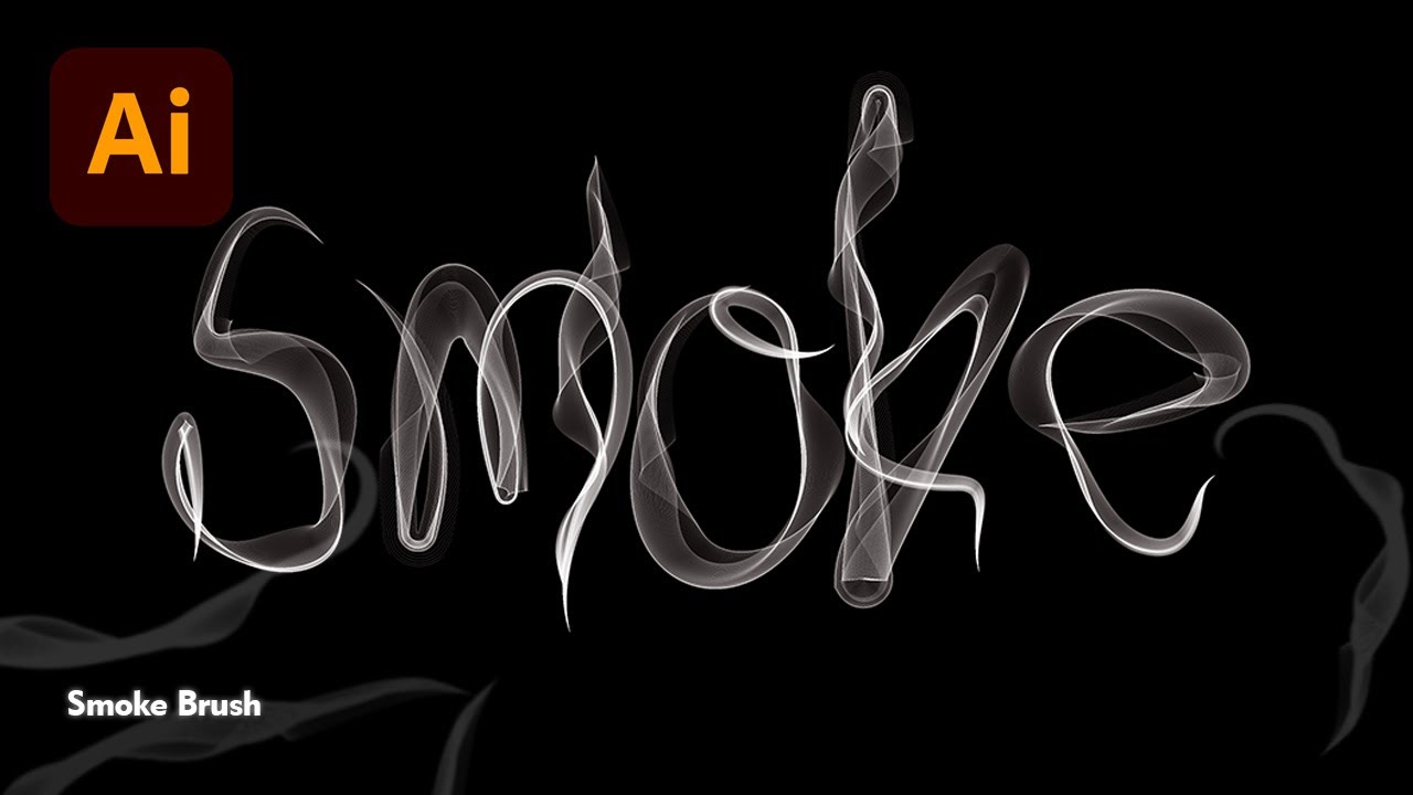 🔴 Mudah! Membuat Effect Brush Asap (Smoke) | Adobe Illustrator ...