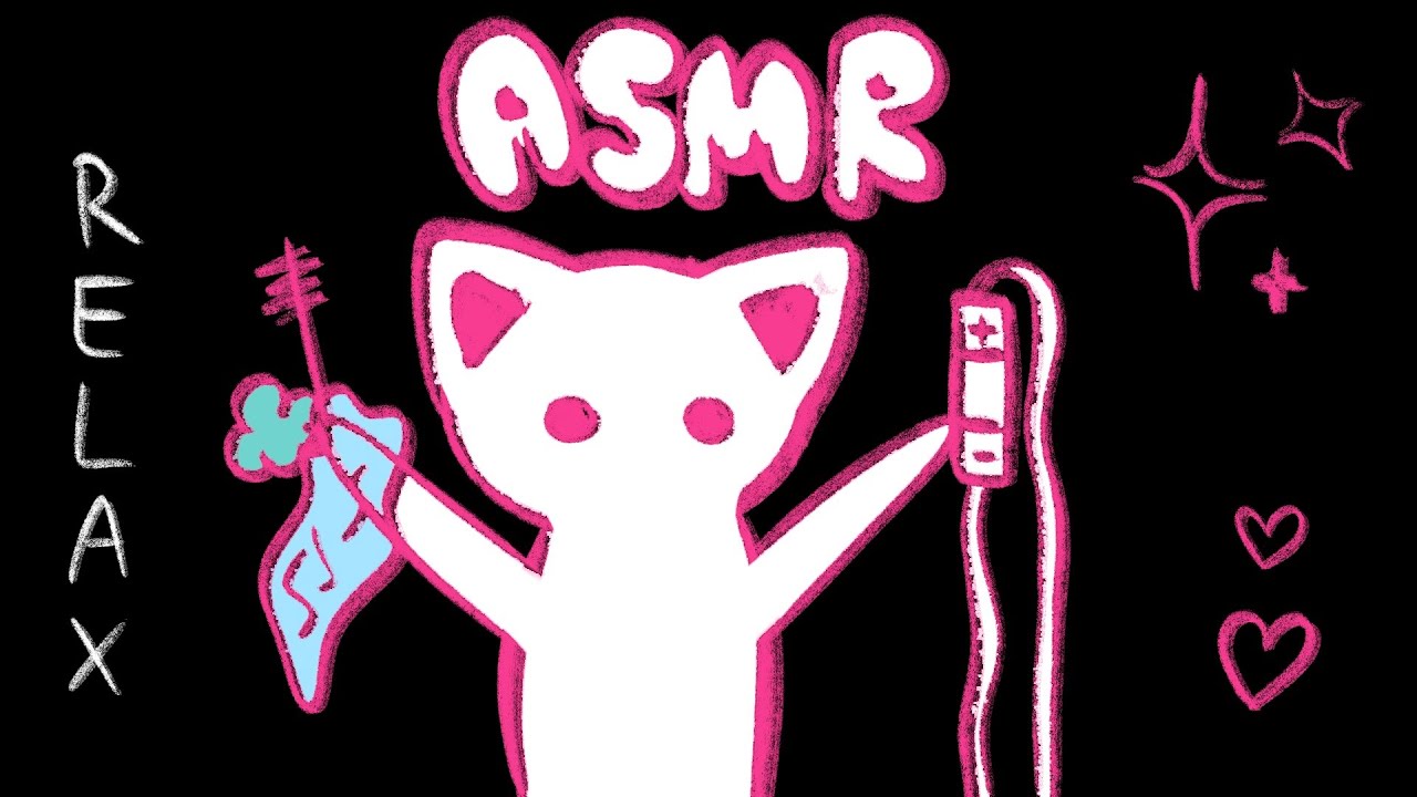 Cat and apple earphone mic (asmr animation) - YouTube
