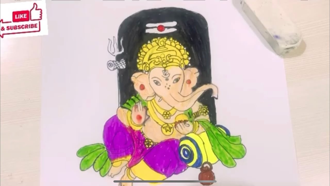 Bujji Ganapayya drawing for kids // easy to draw ️ ganapayya step by ...