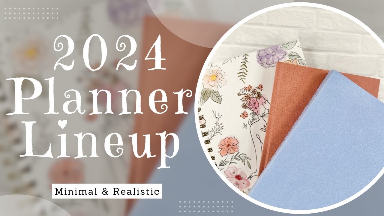 My very MINIMAL and REALISTIC 2024 Planner Lineup | 2024 Planner Stack ...