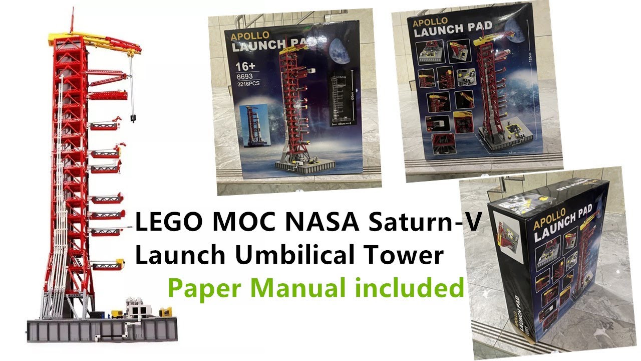 I finally bought stable LEGO NASA Saturn-V Launch Umbilical Tower ...