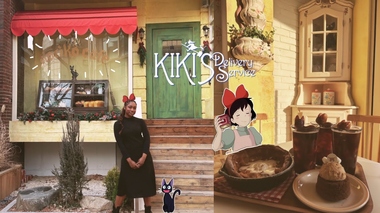 Seoul Mini Vlog: Kiki's Delivery Service Themed Cafe 코리코카페 | Deobeulk - YouTube