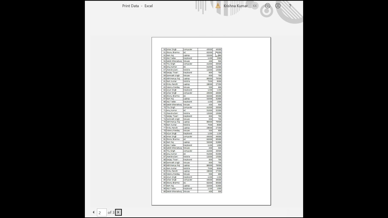Excel Sheet Print Trick How To Print Excel Sheet With Same Heeding Excel Sheet Print Trick How To Print Excel Sheet With Same Heeding