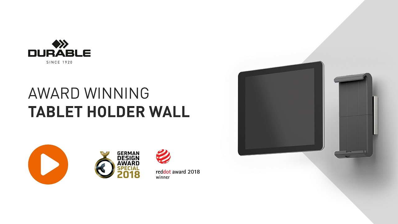 Durable Aluminium Wall Mounted Tablet Holder | Anti Theft Lockable ...