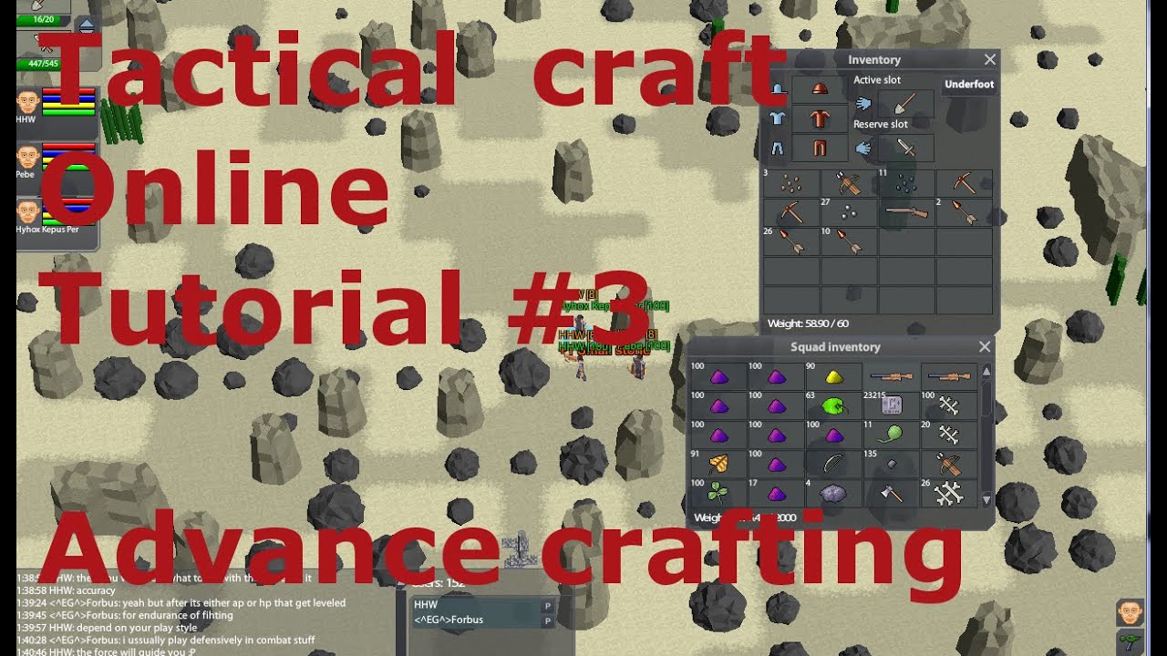 Tactical Craft Online Tutorial #3 Advance crafting - YouTube