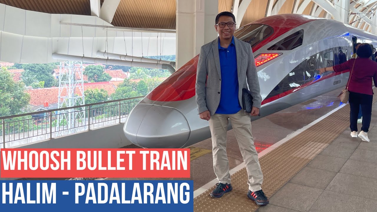 Naik Kereta Cepat Whoosh dari Halim Jakarta ke Padalarang Bandung - YouTube