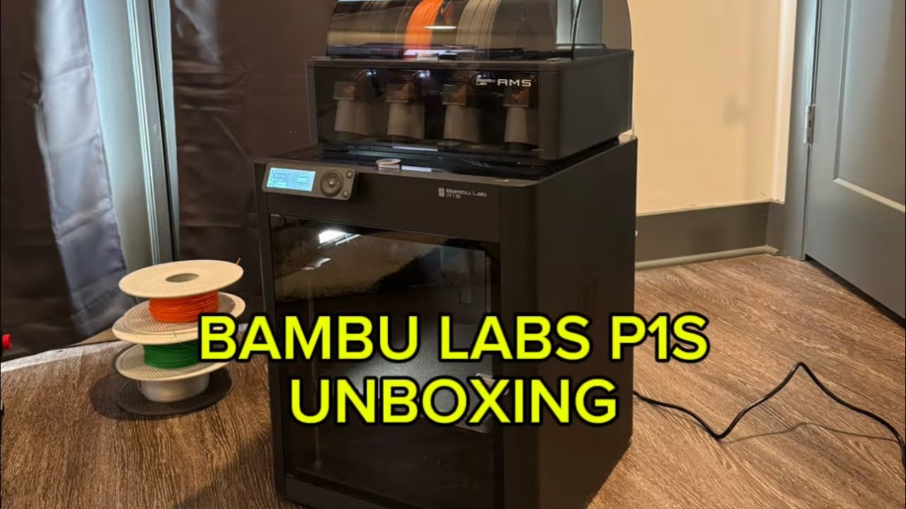 Bambu Lab P1S Unboxing & First Print…… - YouTube