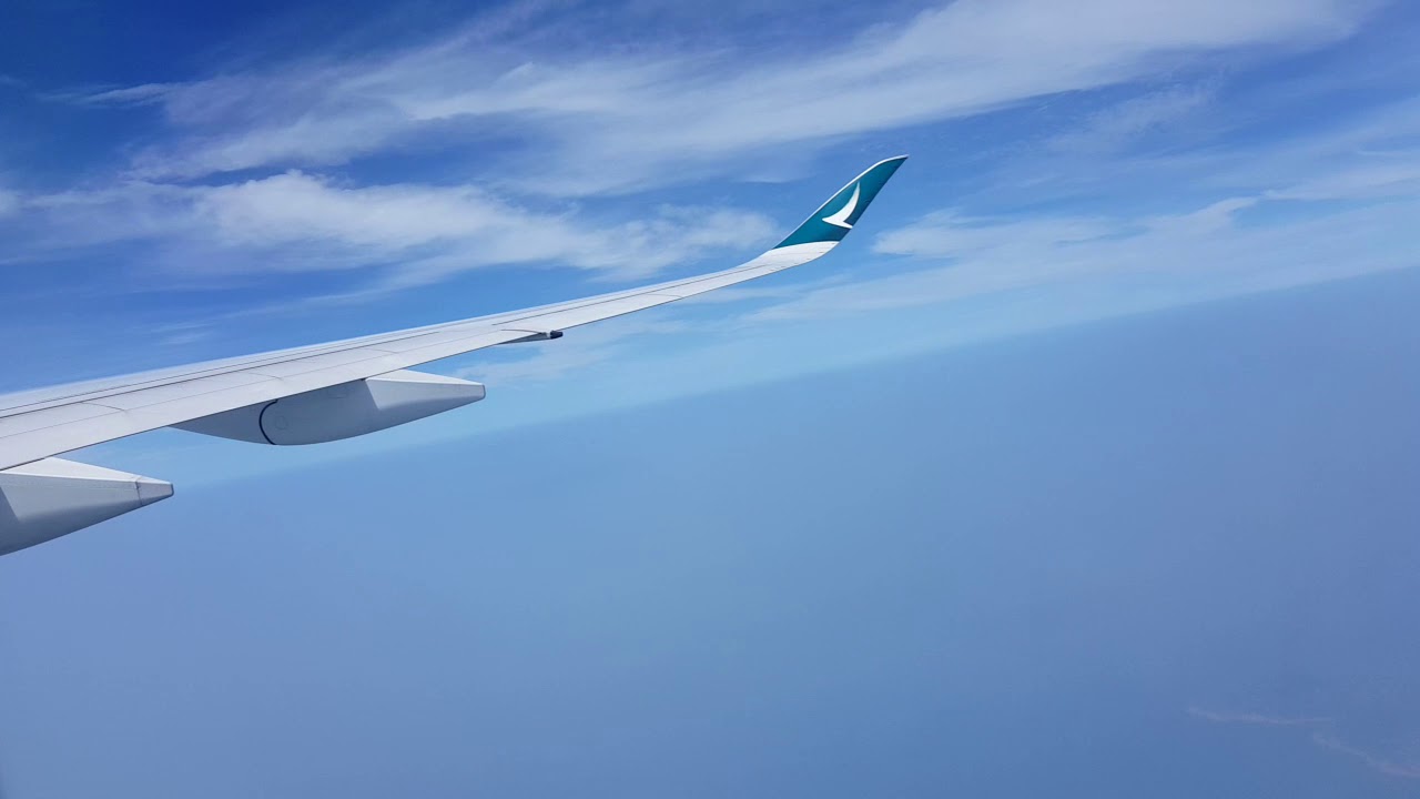 Cathay Pacific CX410 A350 B-LRG TAKE OFF 2018.05.03 - YouTube