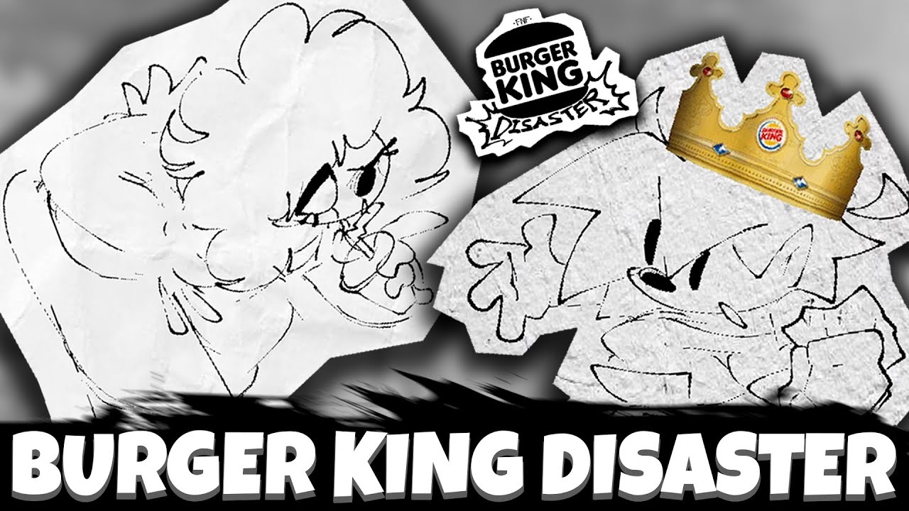 BURGER KING DISASTER VS Friday Night Funkin | HotFix Update (FNF MOD ...