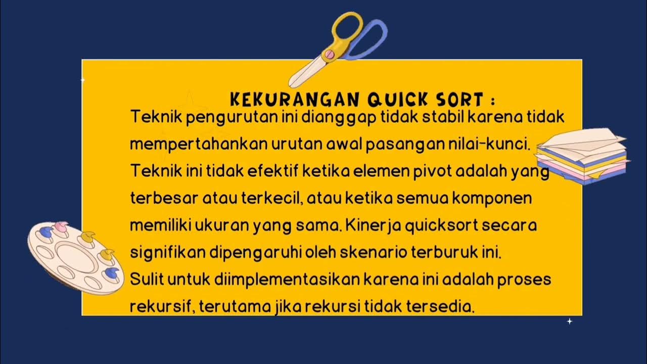 ALGORITMA QUICK SORT UNTUK PENGURUTAN DATA - YouTube