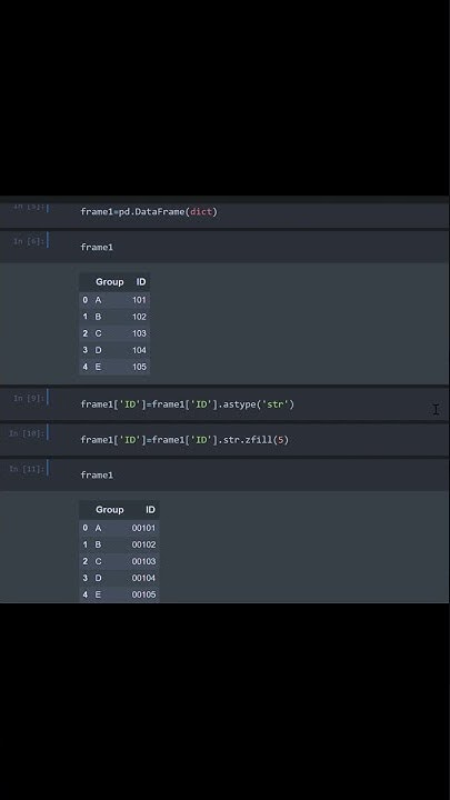 Python trick: Pad leading 0's to numbers of a column/series in 15 sec # ...