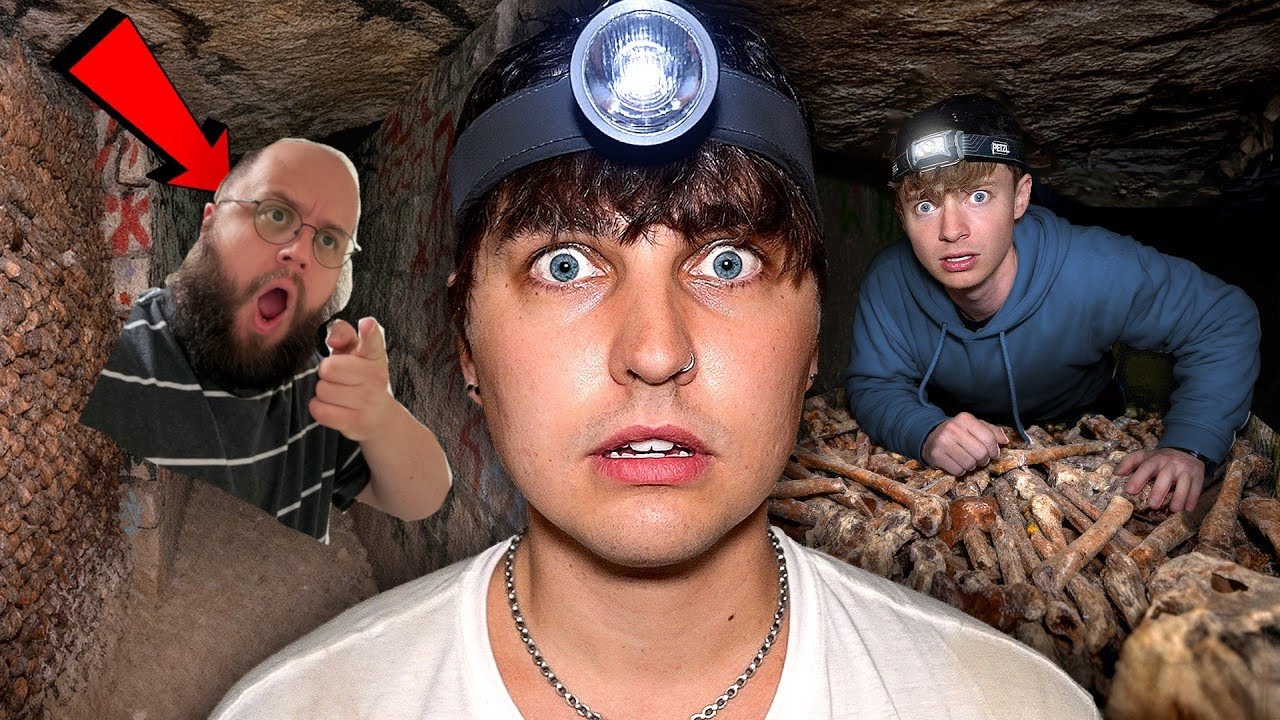 I React to Sam and Colby Exploring the Catacombs - YouTube