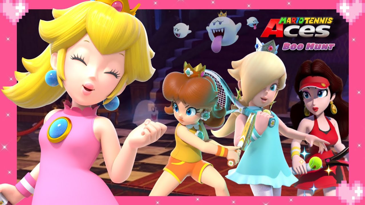 💗 Mario Tennis Aces (Boo Hunt) Peach Gameplay 💗 - YouTube