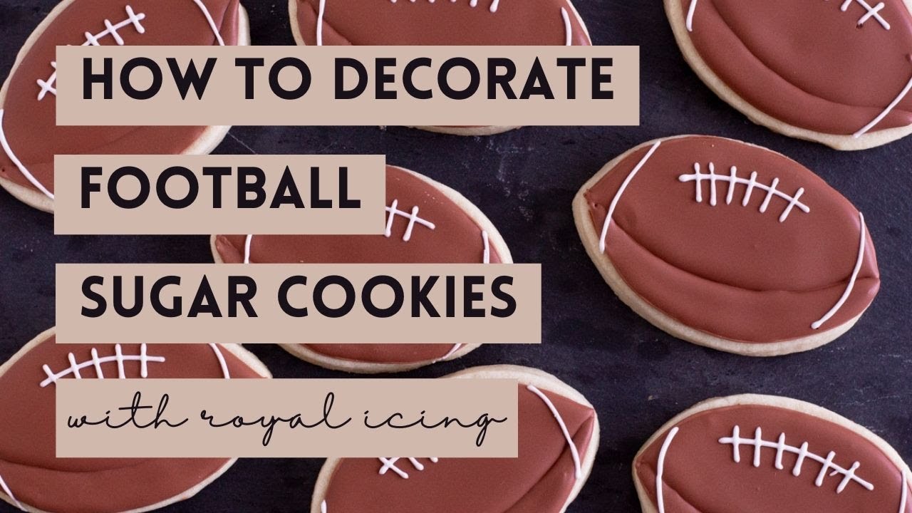 Decorating Football Cookies with Royal Icing - YouTube