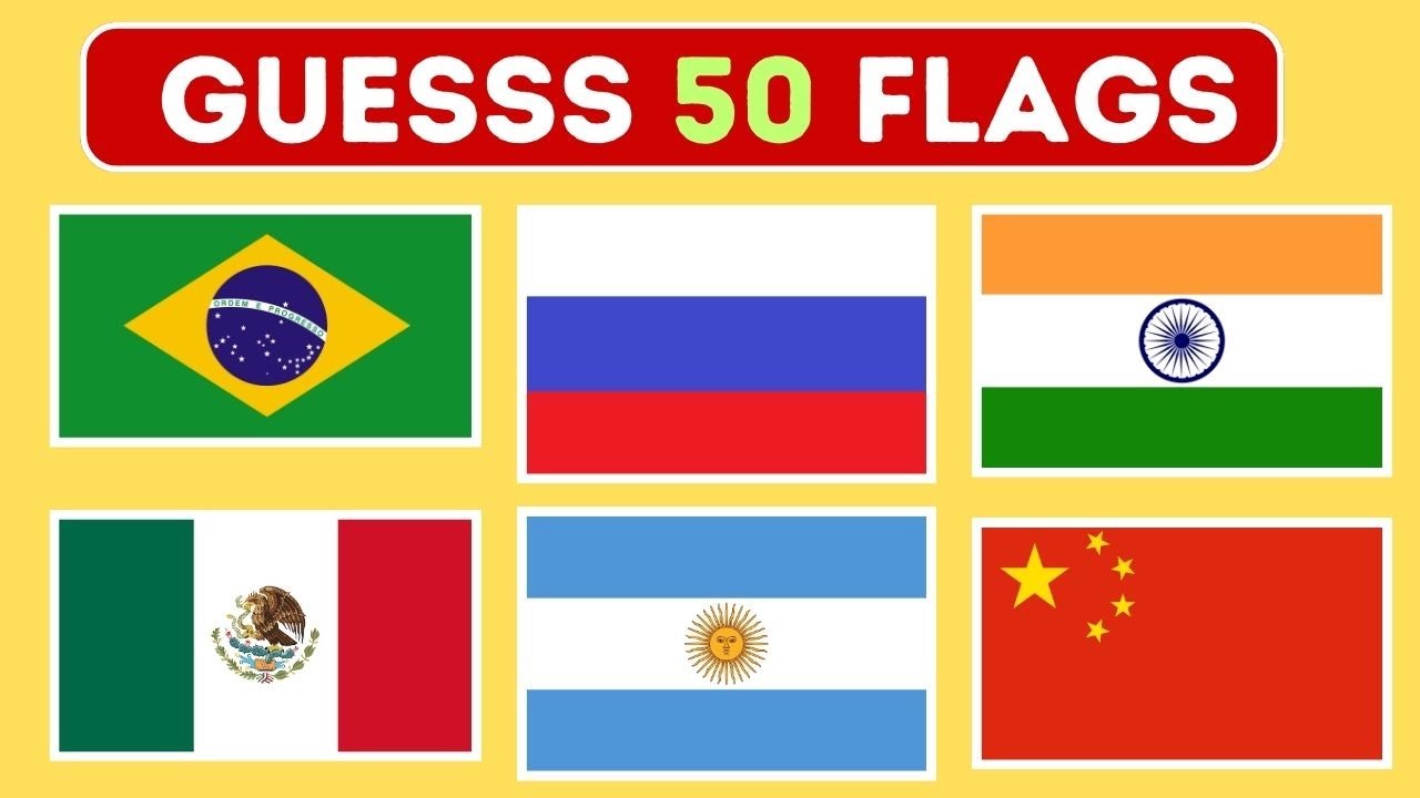 Guess the Country by its Flag| Can You Guess these 50 Flags? Test Your ...