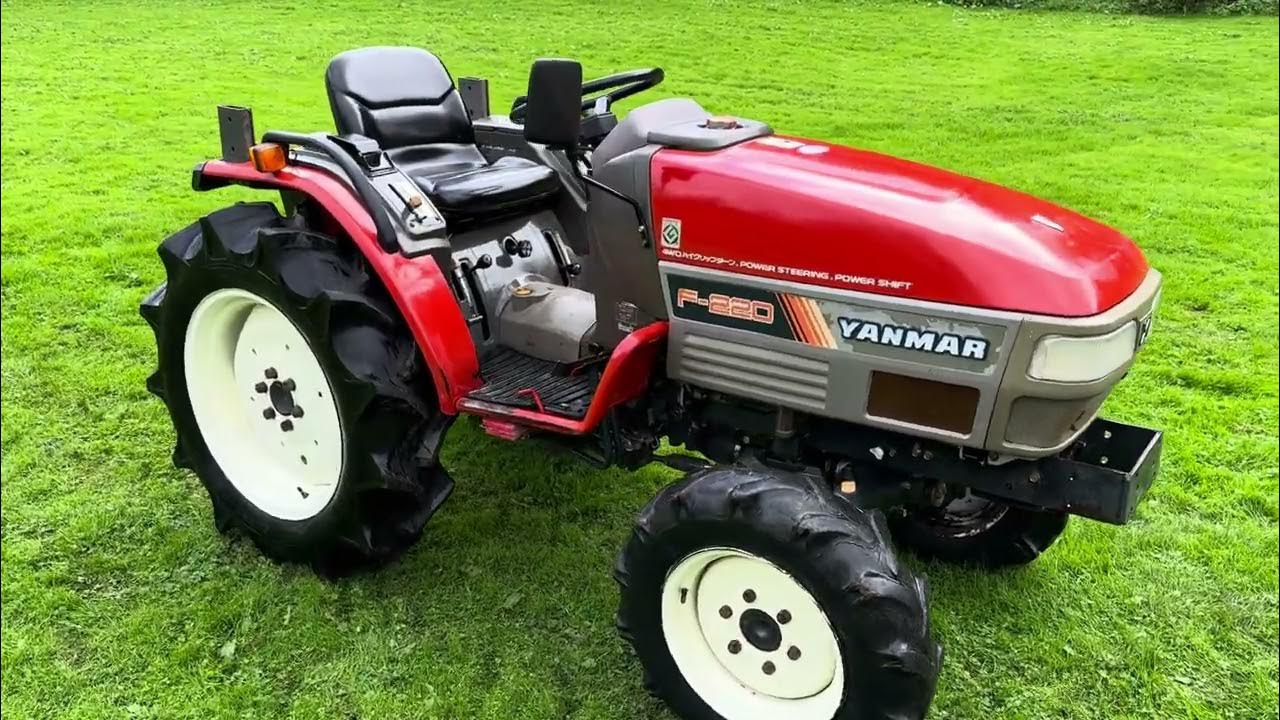 22 HP YANMAR F-220 4x4 Compact Tractor - YouTube