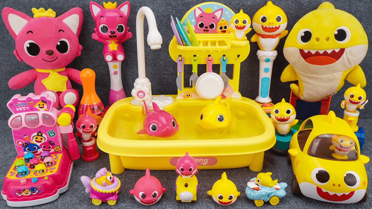 BABY SHARK Collection Satisfying Unboxing Baby Shark Sink Playset - YouTube